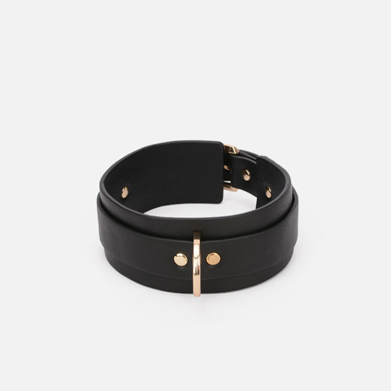 SM 真皮系列 項圈 黑色【項圈】 – 情趣用品女王 SallyQ